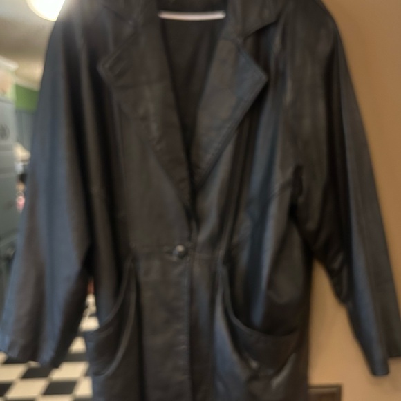 Global Identity | Jackets & Coats | Vintage Womens Black Leather Jacket ...